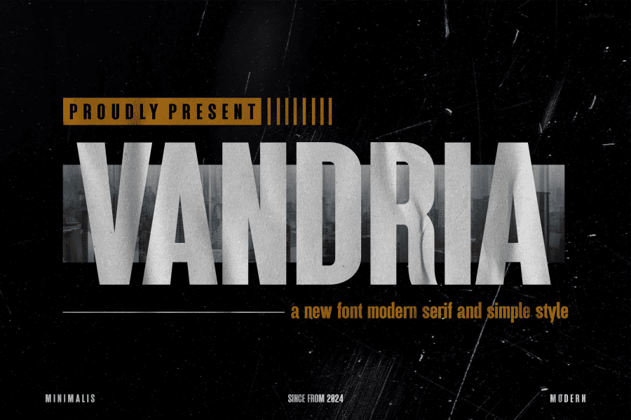 VANDRIA Font · 1001 Fonts