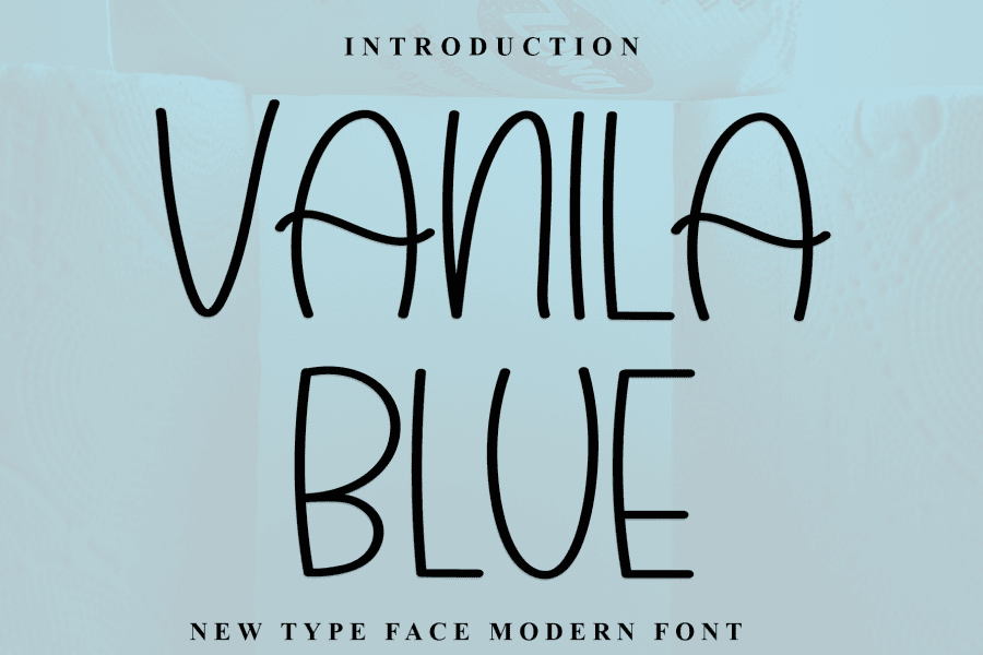 Vanila Blue Font · 1001 Fonts