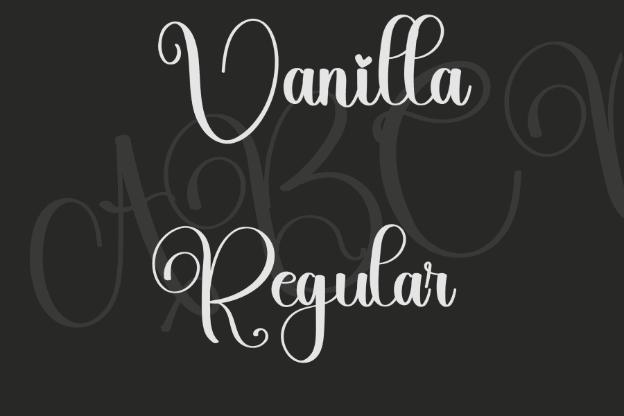 Vanilla Font · 1001 Fonts