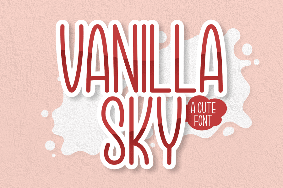 Vanilla Sky Font · 1001 Fonts