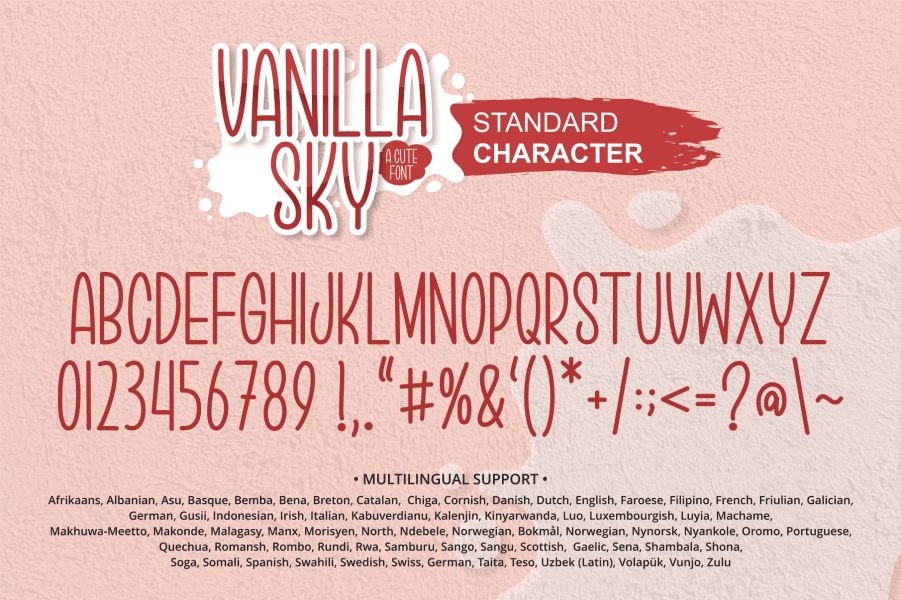 Vanilla Sky Font · 1001 Fonts
