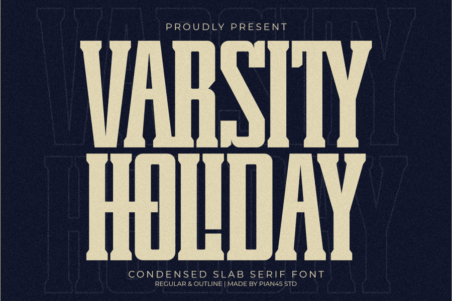 Varsity Holiday Font · 1001 Fonts