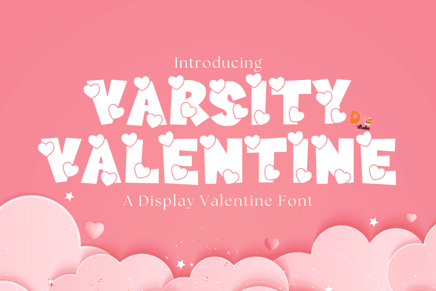 Varsity Valentine Font · 1001 Fonts