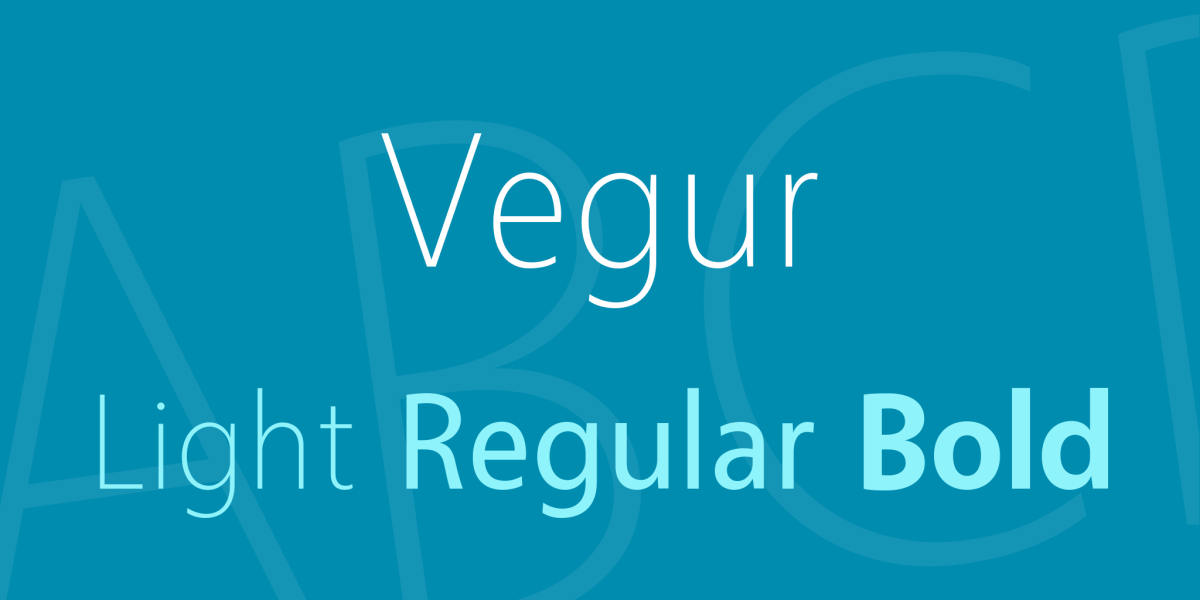 Vegur Font Family · 1001 Fonts