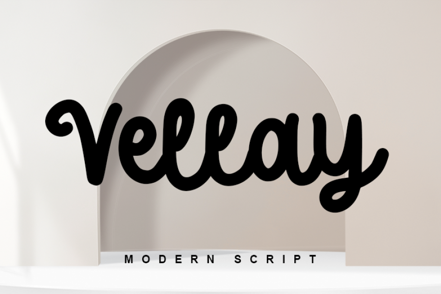 Vellay - Personal use Font · 1001 Fonts