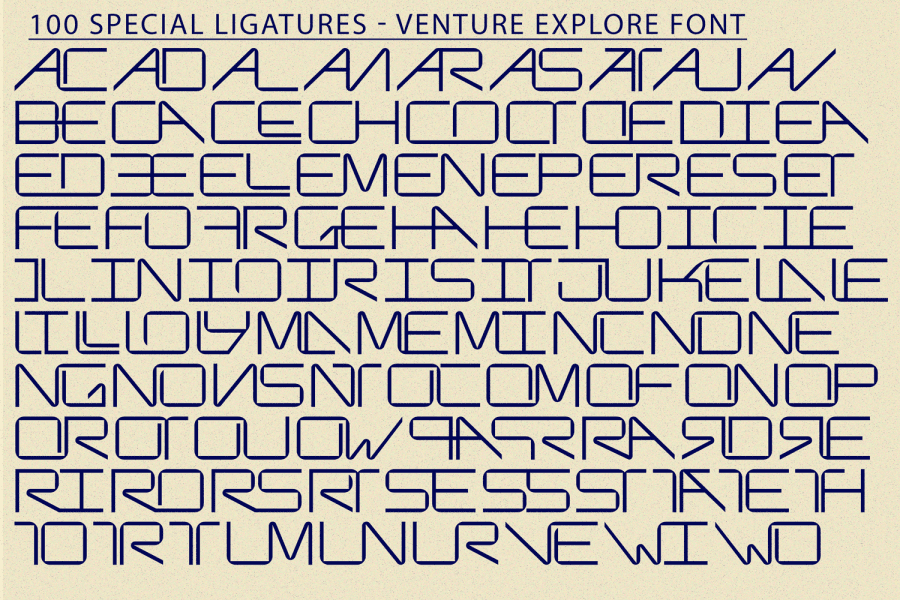 Venture Explore Demo Font · 1001 Fonts
