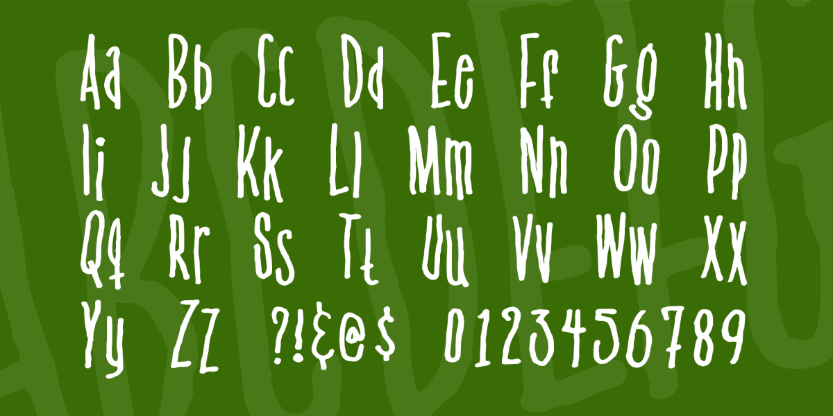 Venus flytrap the bug Font · 1001 Fonts