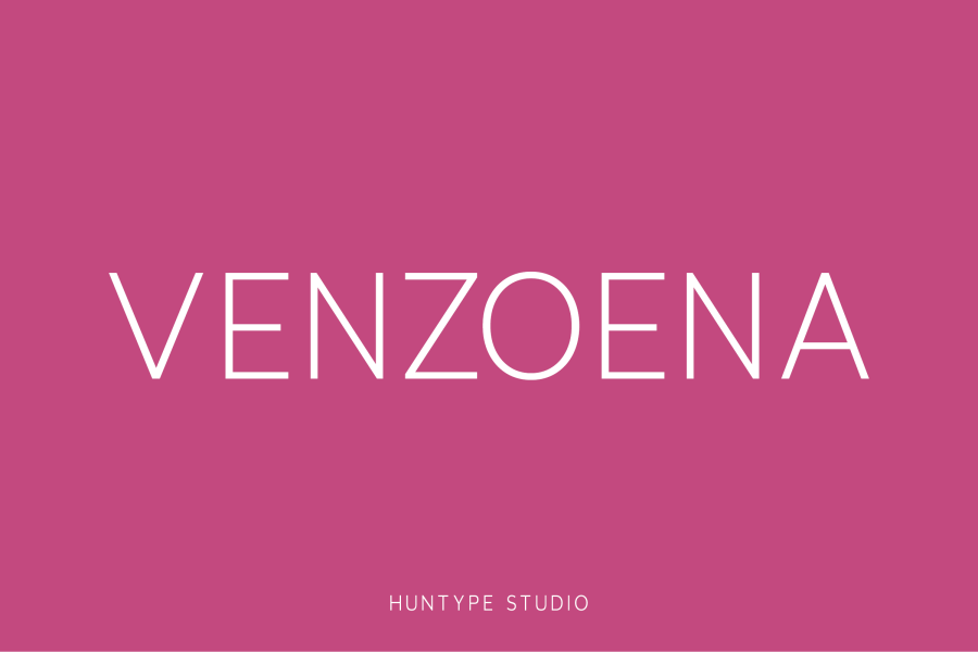 Venzoena Font · 1001 Fonts
