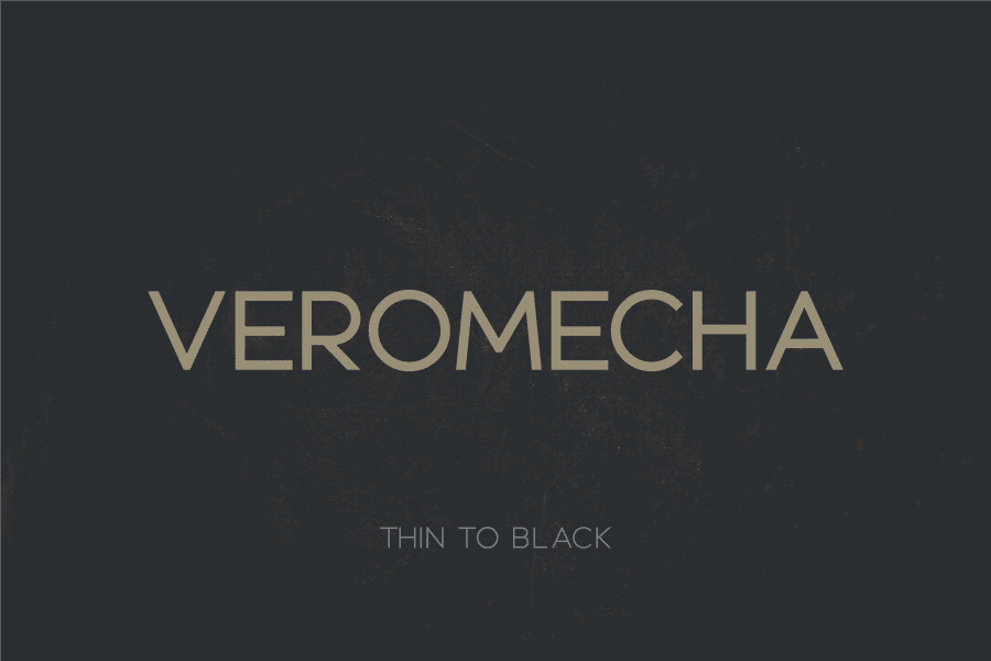 Veromecha Font · 1001 Fonts