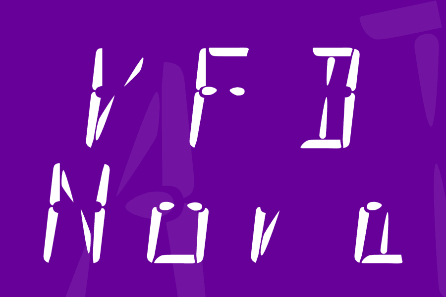VFD Nova Font · 1001 Fonts