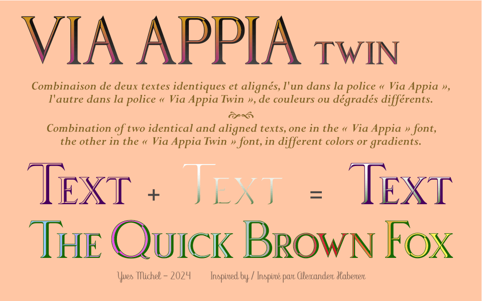 Via Appia Twin Font · 1001 Fonts