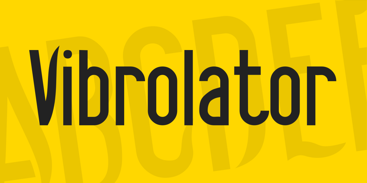 Vibrolator Font · 1001 Fonts