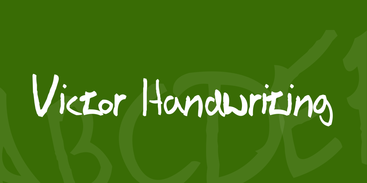 Victor Handwriting Font · 1001 Fonts