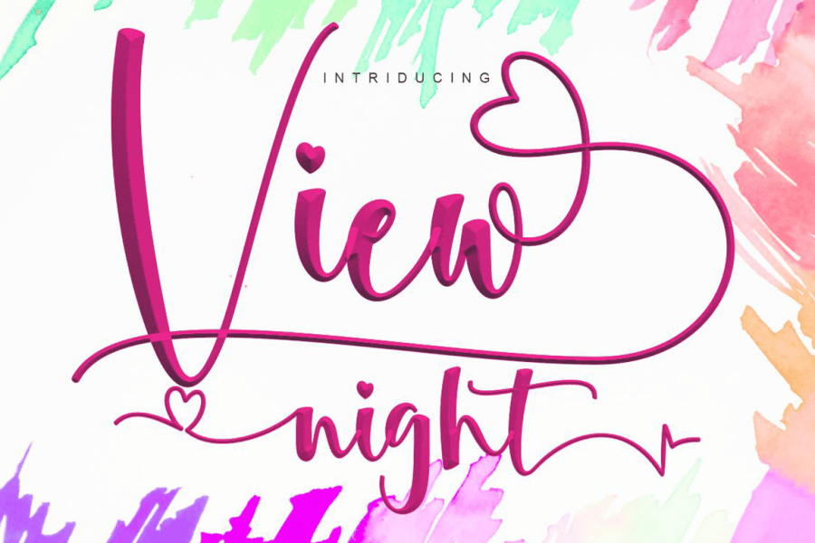 View Night Font · 1001 Fonts