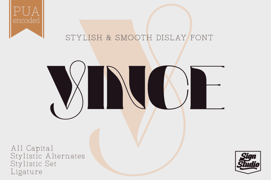 Vince Font · 1001 Fonts