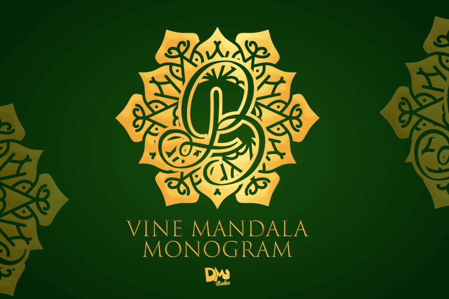 1 Free Vine Monogram Font · 1001 Fonts