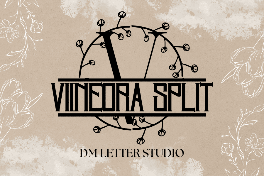 Vineora Split Font · 1001 Fonts