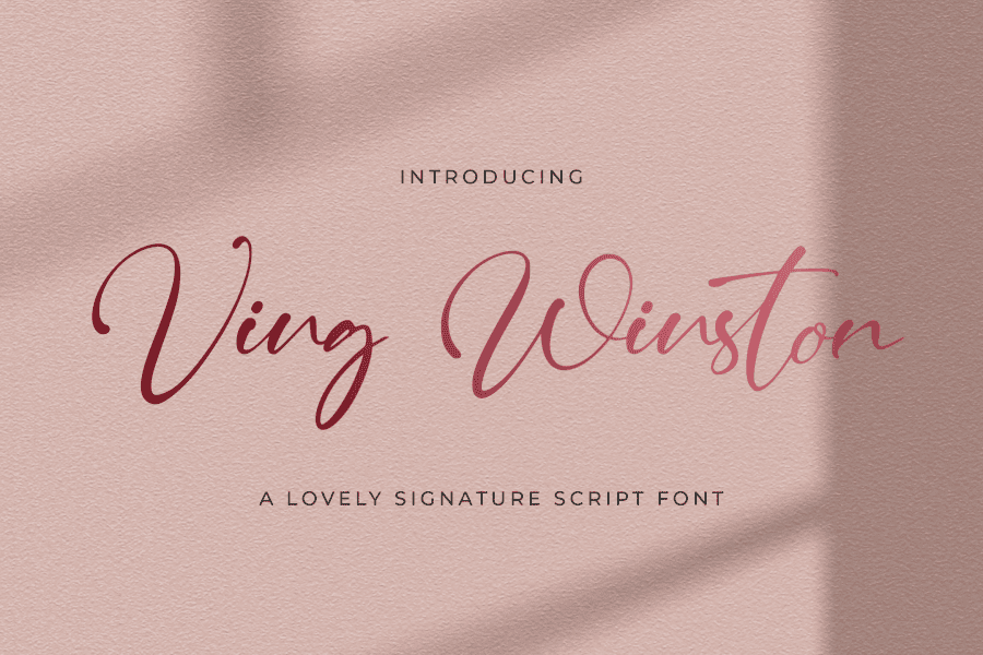 Ving Winston Font · 1001 Fonts