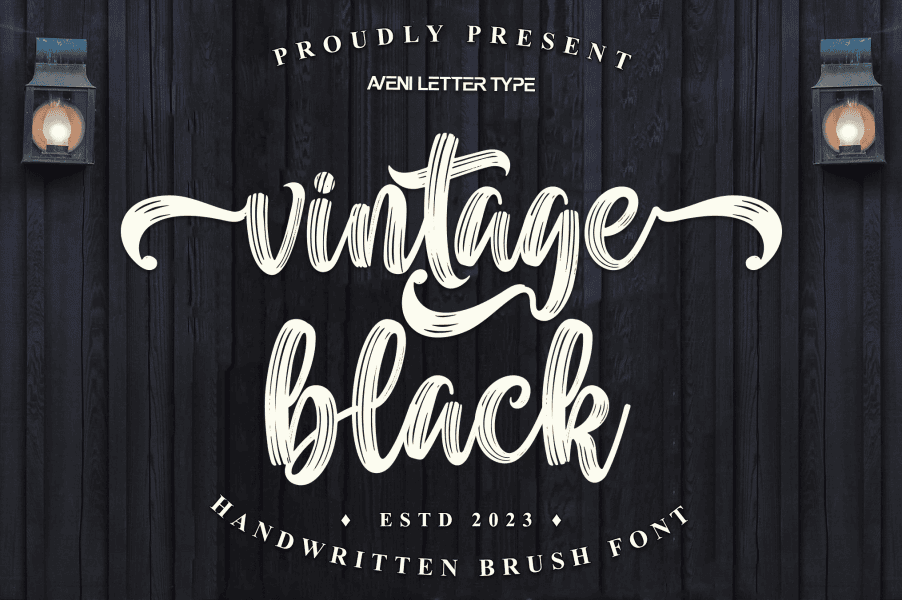 Vintage Black Font · 1001 Fonts
