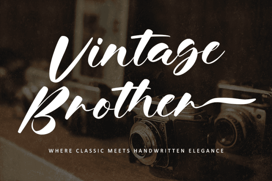 Vintage Brother - Personal use Font · 1001 Fonts