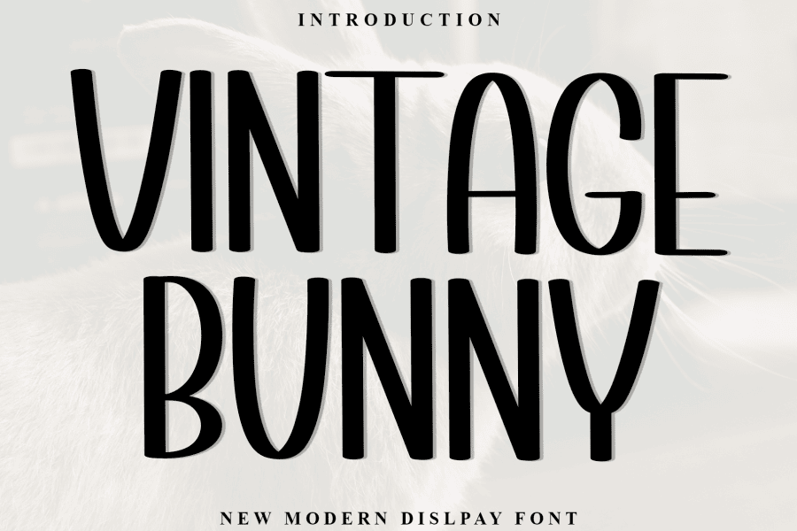 Vintage Bunny Font · 1001 Fonts