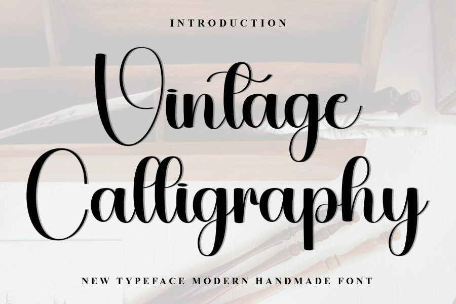 Vintage Calligraphy Font · 1001 Fonts