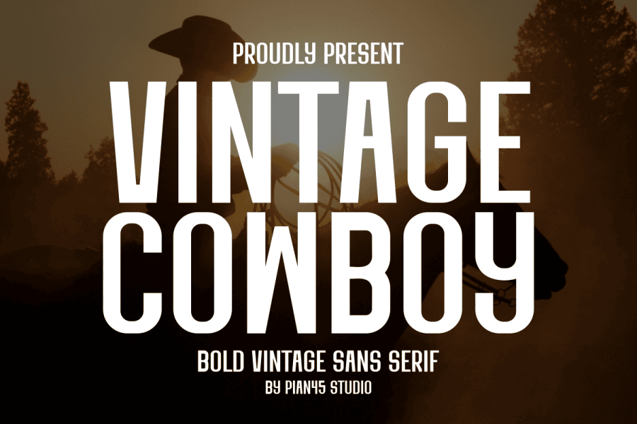 Vintage Cowboy Font · 1001 Fonts