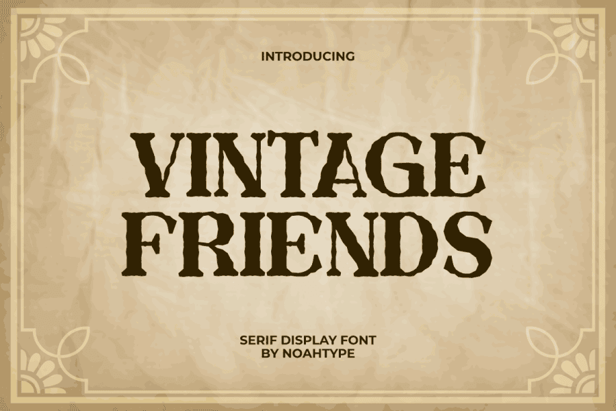 Vintage Friends Demo Font · 1001 Fonts