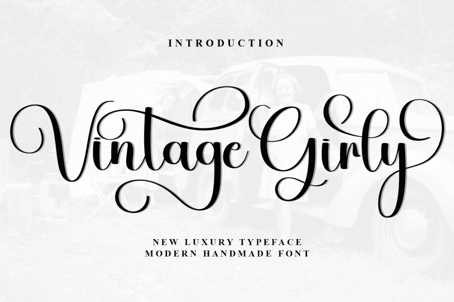 Vintage Girly Font · 1001 Fonts