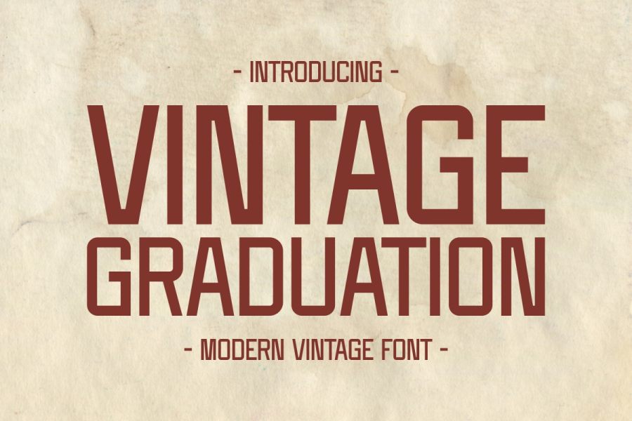 Vintage Graduation Font · 1001 Fonts