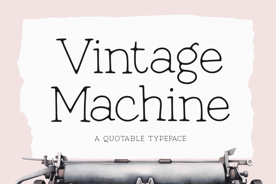 Vintage Machine Font · 1001 Fonts