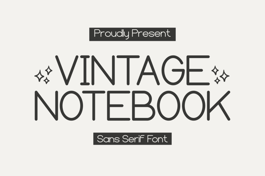 Vintage Notebook Font · 1001 Fonts