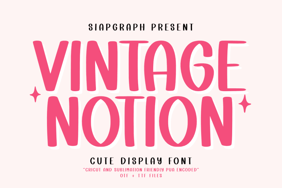 Vintage Notion Font · 1001 Fonts