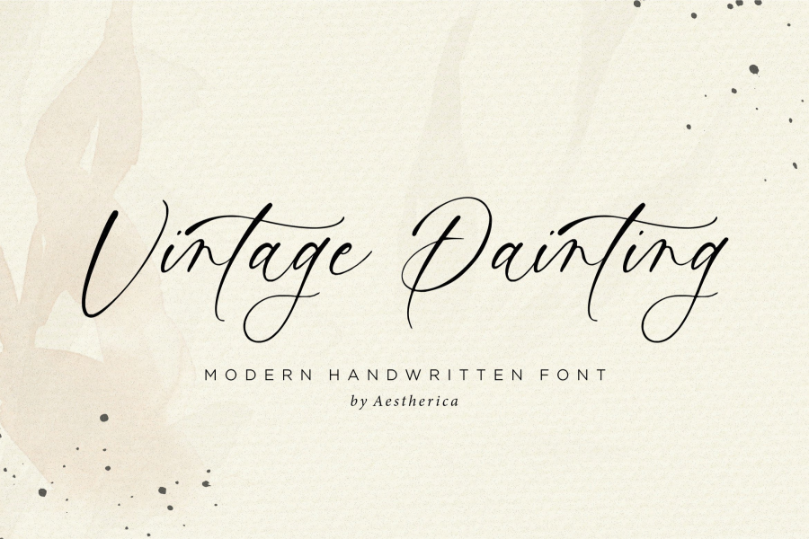 Vintage Painting Font · 1001 Fonts