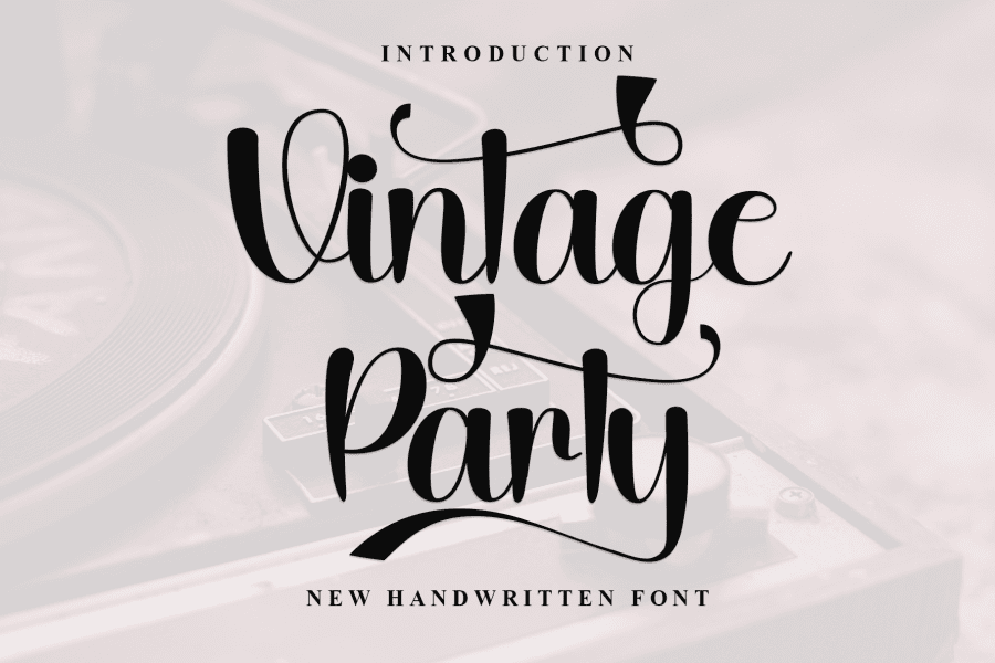 Vintage Party Font · 1001 Fonts