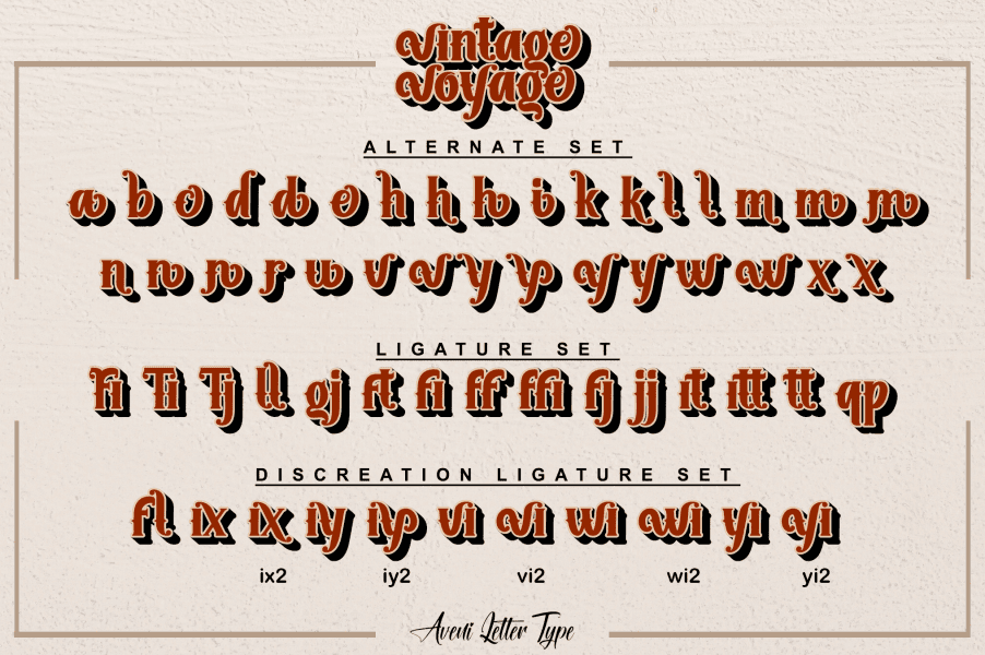 Vintage Voyage Font · 1001 Fonts