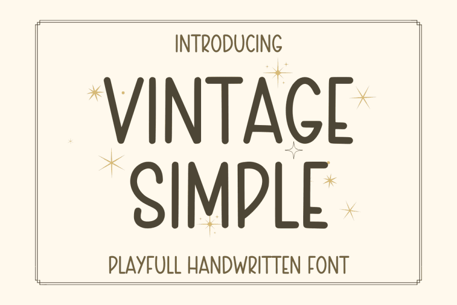 VintageSimple Font · 1001 Fonts