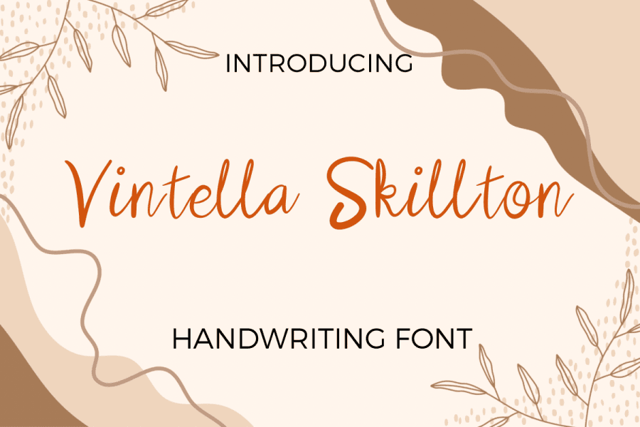 Vintella Skillton Font · 1001 Fonts