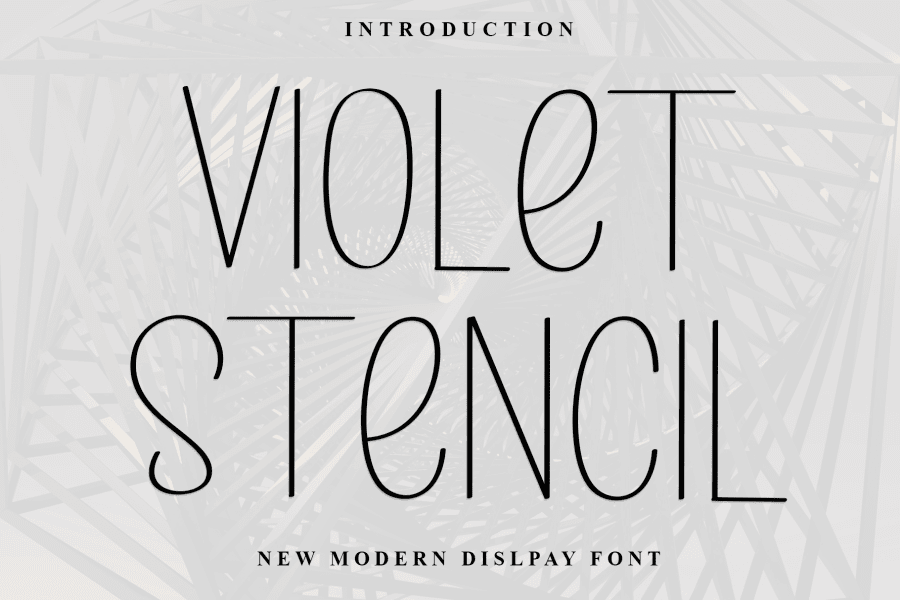 Violet Stencil Font · 1001 Fonts