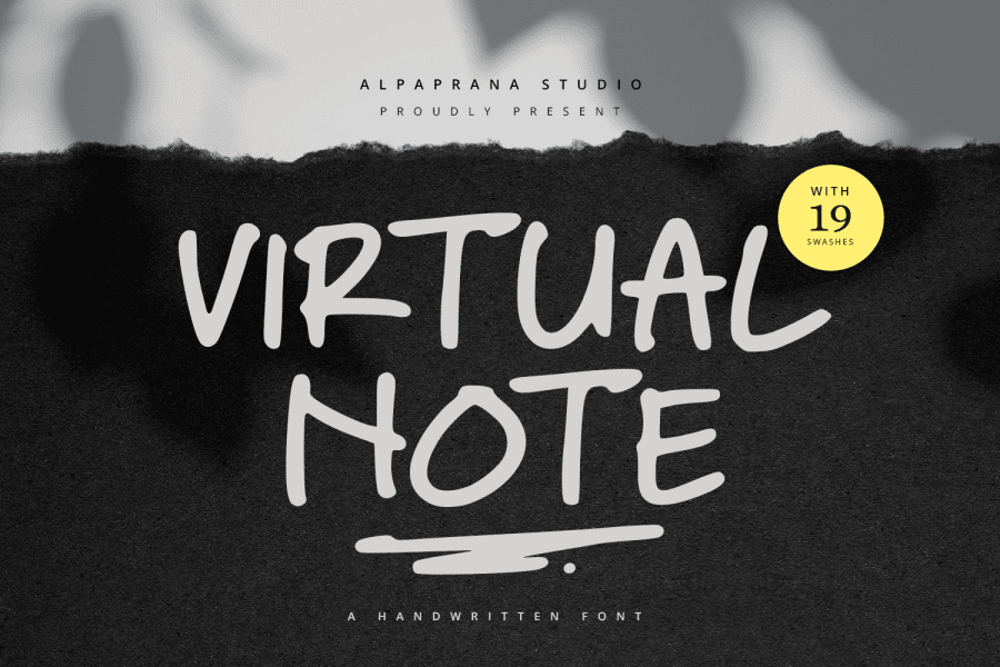 Virtual Note Font · 1001 Fonts