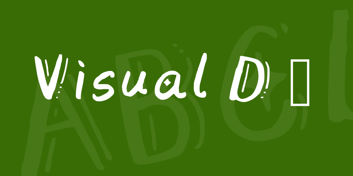 Visual D 1 Font · 1001 Fonts