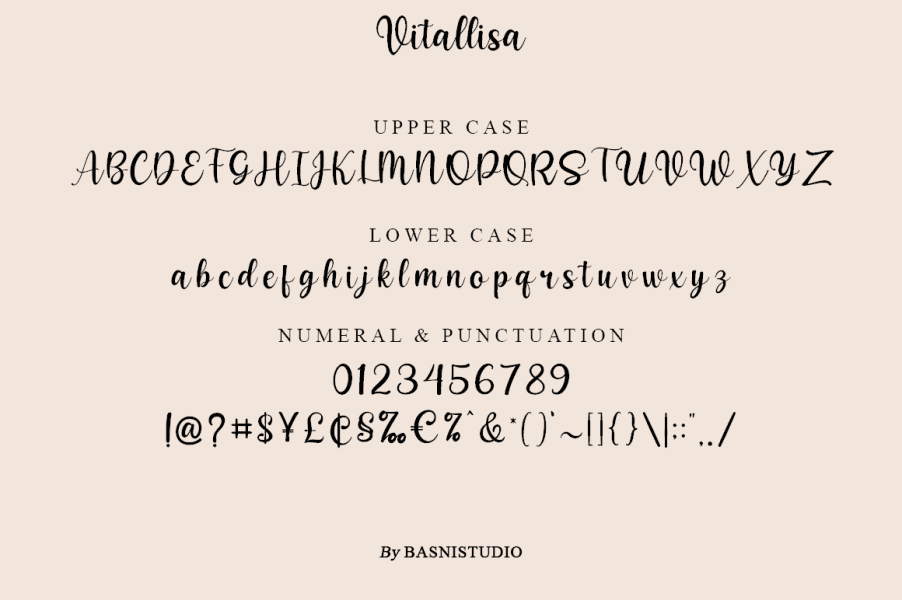 Vitallisa Font · 1001 Fonts