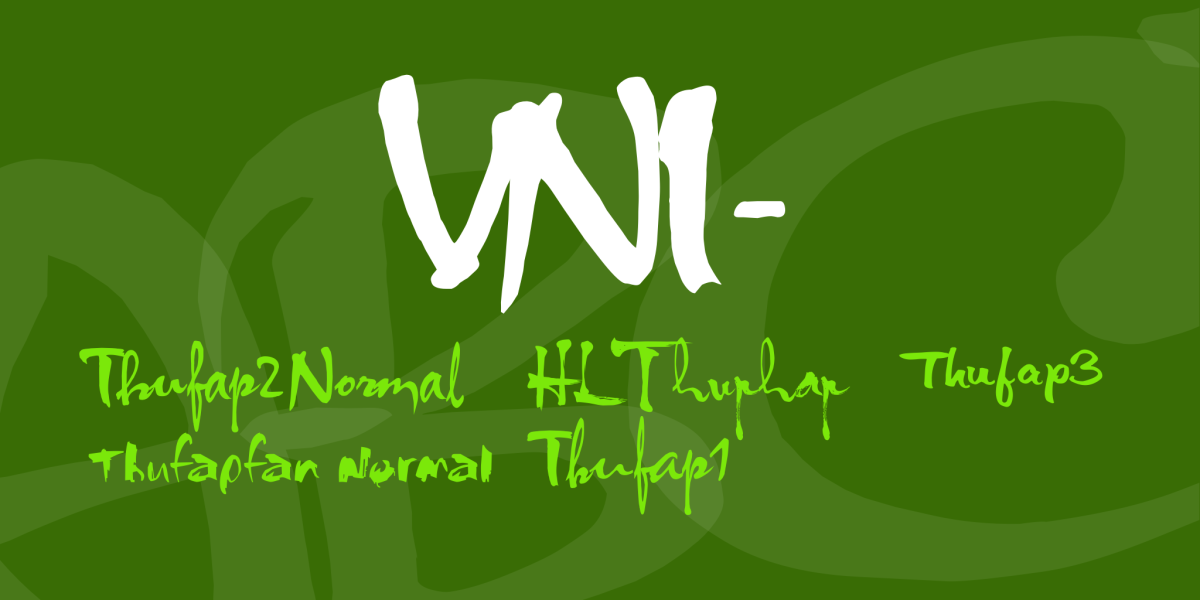 VNI- Font Family · 1001 Fonts