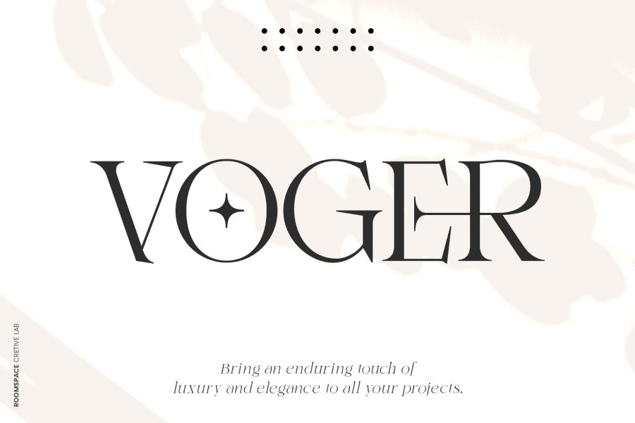 Voger Font Family · 1001 Fonts