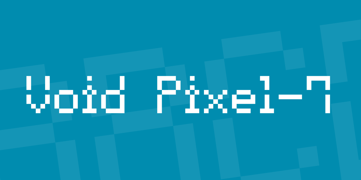 Void Pixel-7 Font · 1001 Fonts