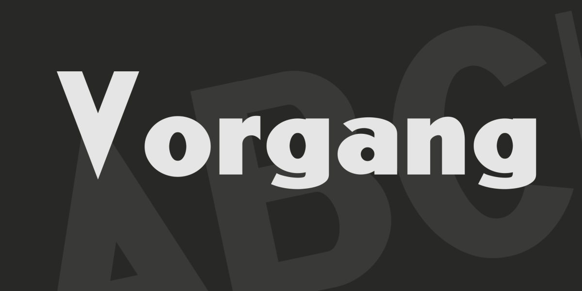 Vorgang Font · 1001 Fonts