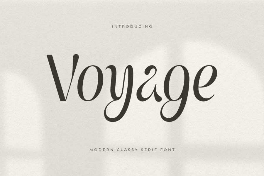 Voyage Font · 1001 Fonts