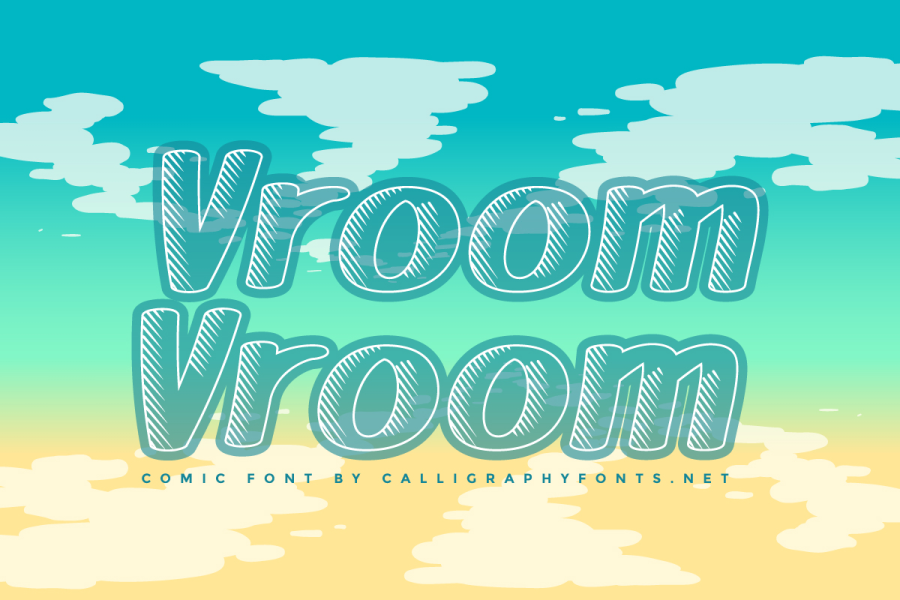 Vroom Vroom Demo Font · 1001 Fonts