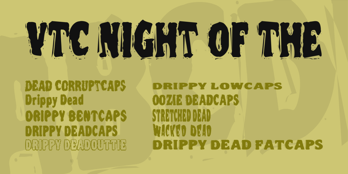 VTC Night Of The Font Family · 1001 Fonts