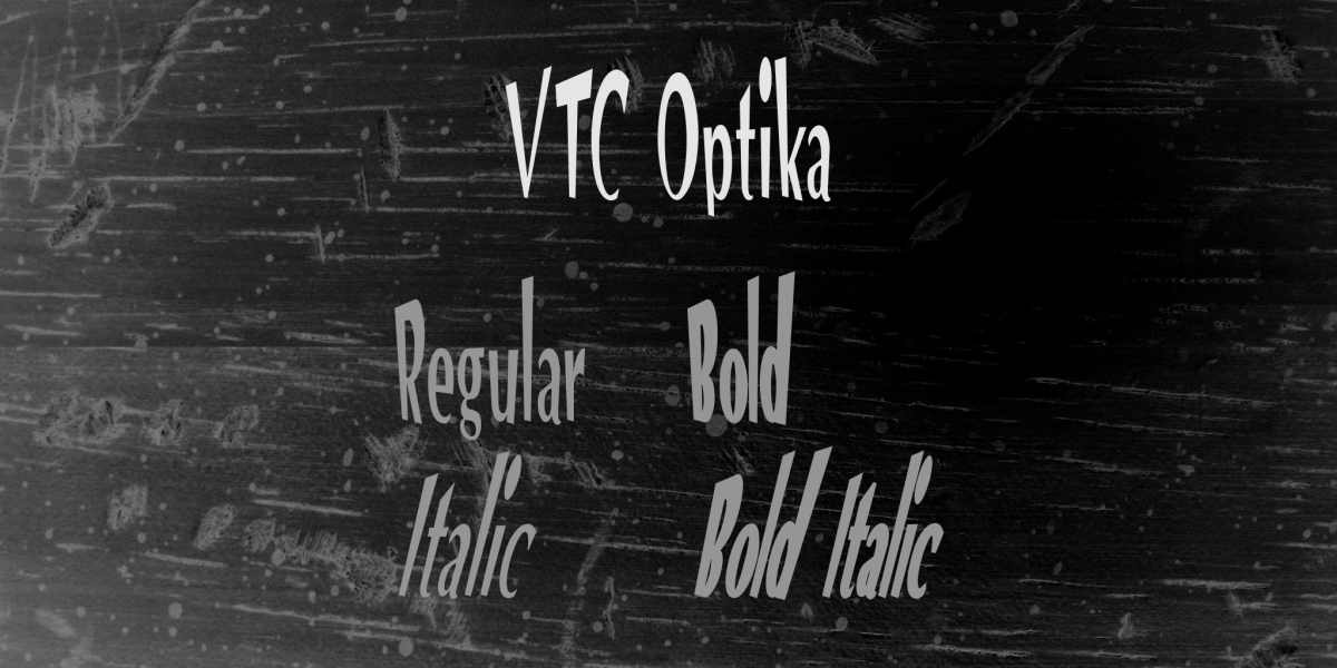 VTC Optika Font Family · 1001 Fonts